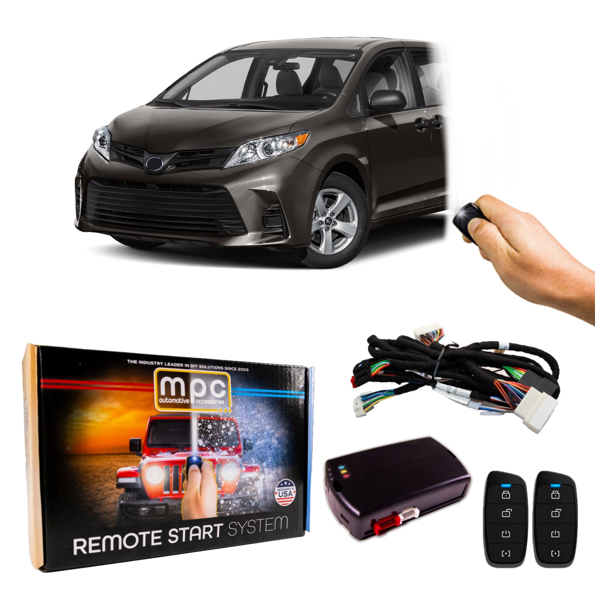 Toyota Sienna - Gas Remote Start Kit (2011–2020) | My Push Cart ...