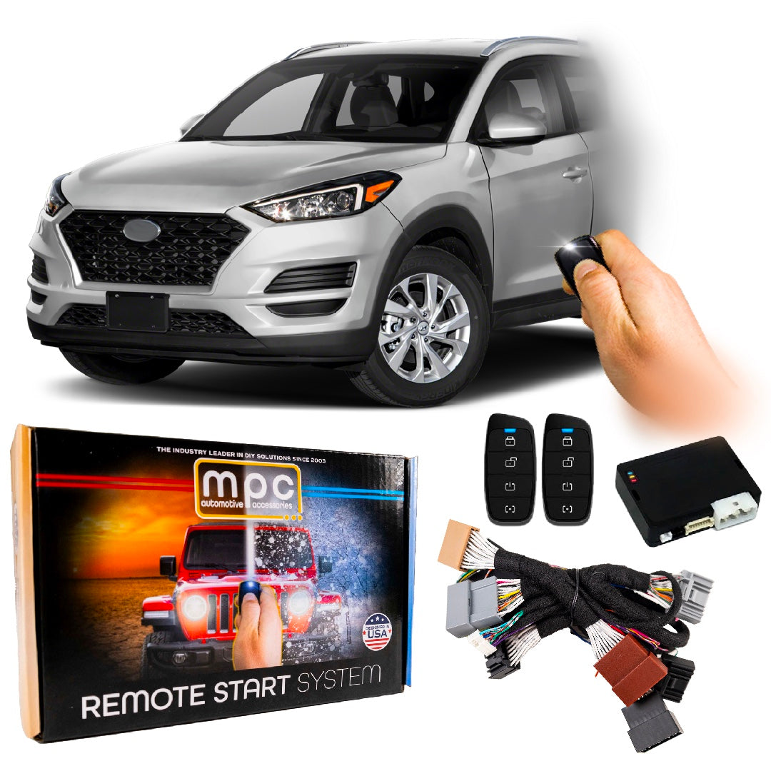 Remote Start Kit For Hyundai Tucson 2017-2021 | w/ 2-Way Remotes | Plu ...