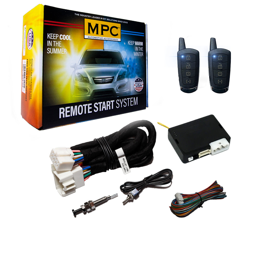 Toyota Yaris (2012-2014) Complete 2-Way Remote Start Kit - MPC – MyPushcart